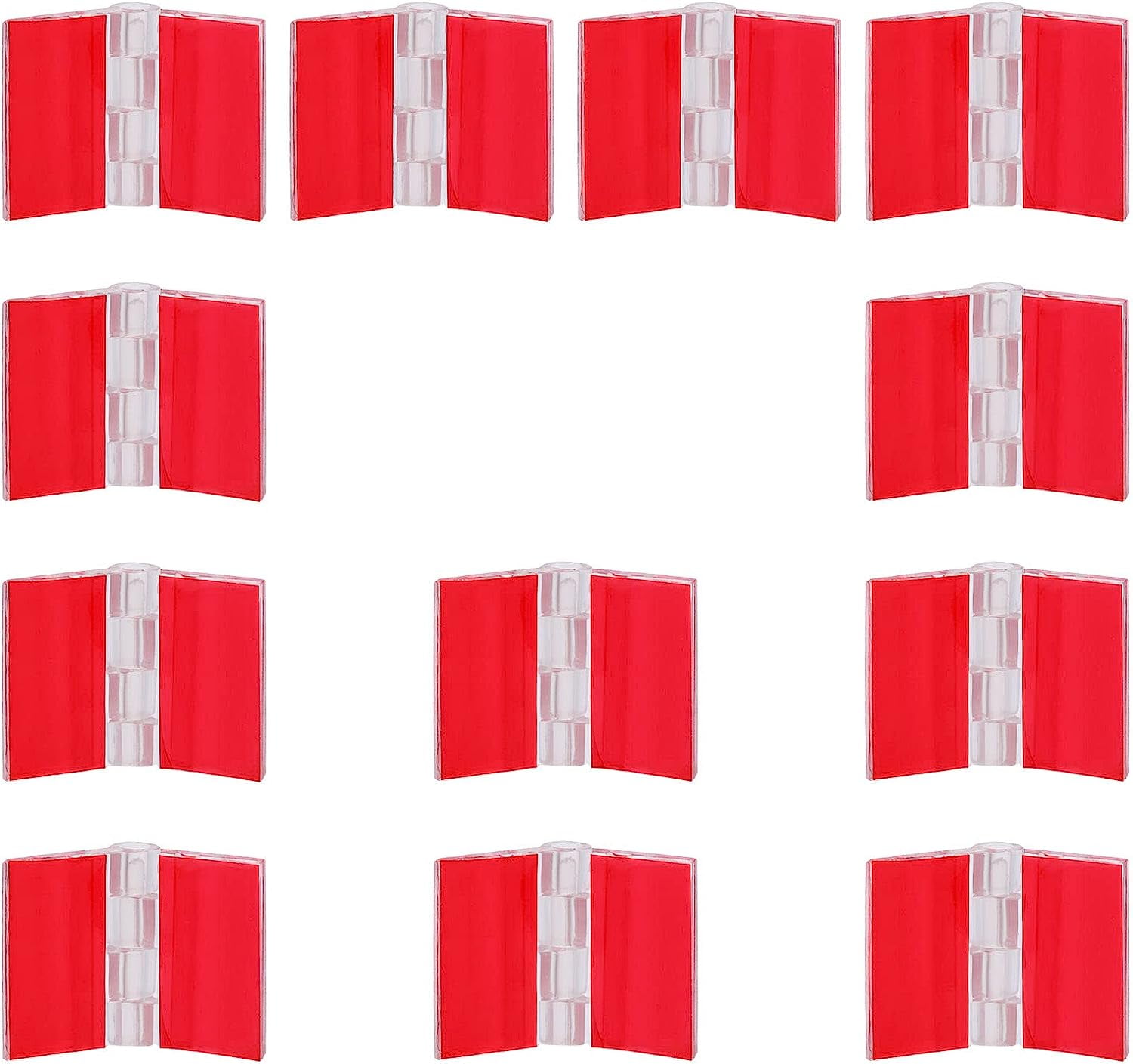 12Pcs Clear Acrylic Hinge Transparent Plastic Hinges Continuous Acrylic ...