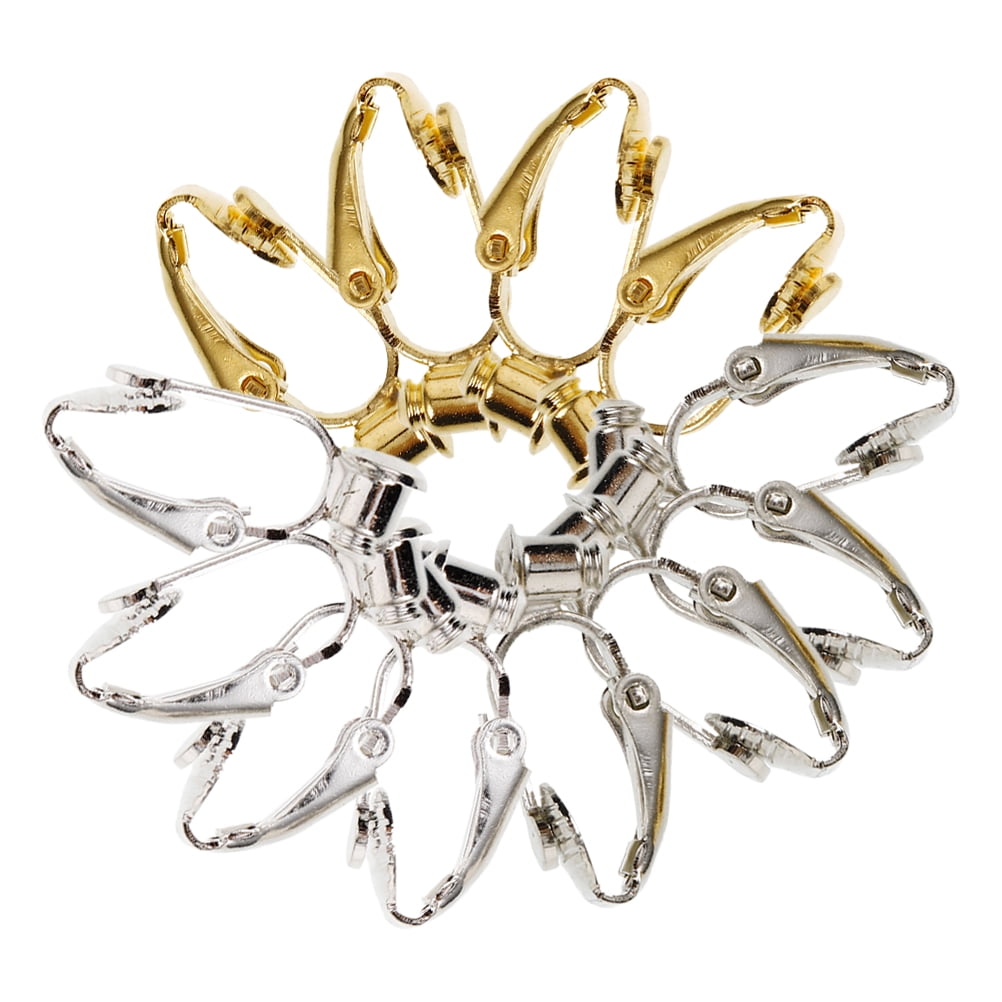 12Pcs Clip On Earring Converters DIY Earring Accessory Earring ...