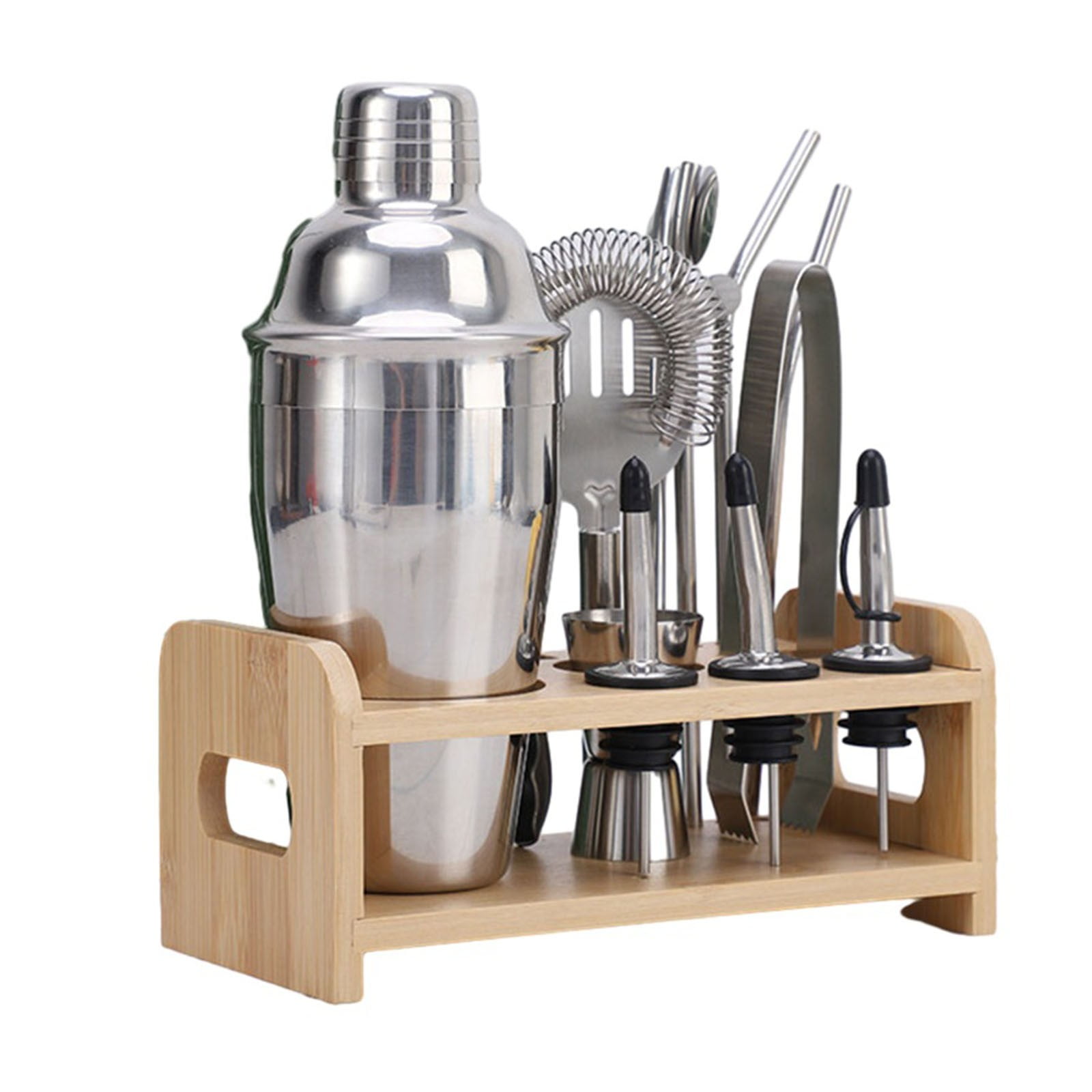 12Pcs Cocktail Shaker Set, Mixer Maker Bar Strainer, Bartender Kit with ...