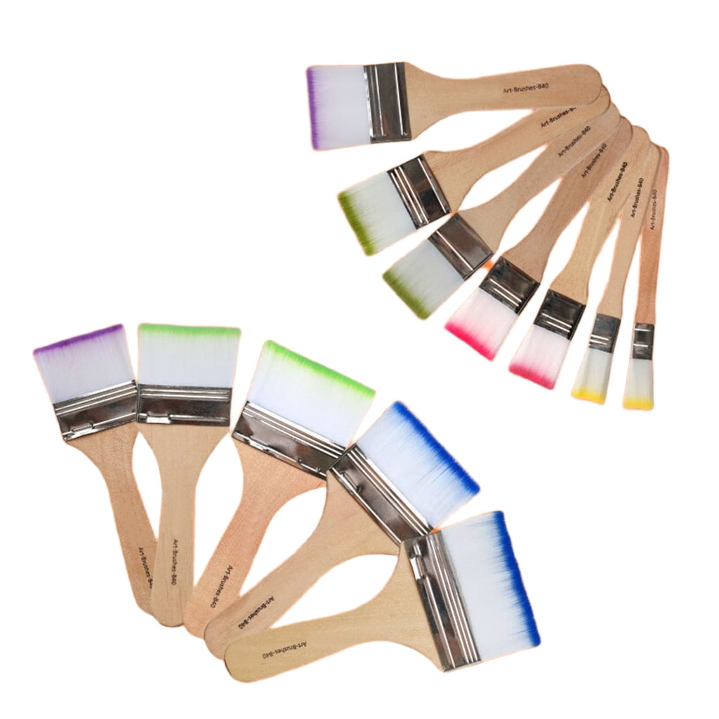 12Pcs Color Coded Nylon Brushes Heat Resistant None Shedding For ...