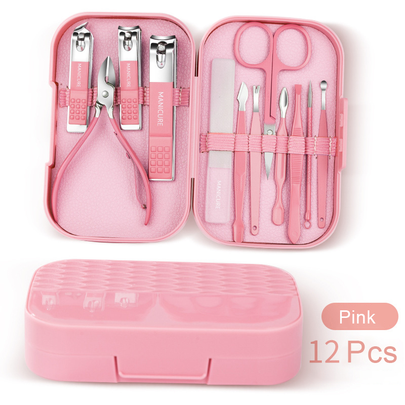 12Pcs Colorful Nail Scissors Nail Art Tools Stainless Steel Manicure ...