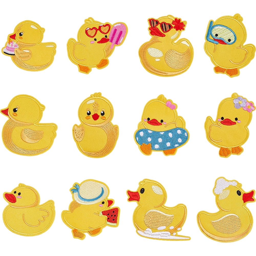 12Pcs Computerized Embroidery Polyester Iron on/Sew on Patches Costume ...