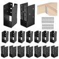 12Pcs Concealed Joist Hangers,2"x4" Outdoor Trim Concealed Flanges ...