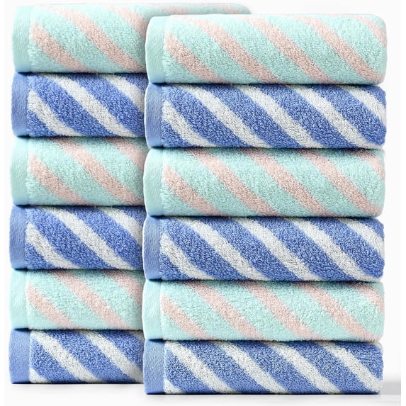 12Pcs Cotton Hand Towels Set for Bathroom Face Towels Hand Towel, Cute ...