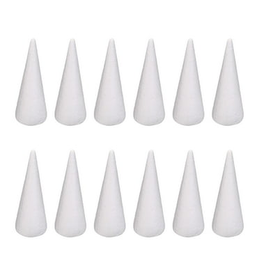 8pcs Foam Cone Polystyrene Cone Shapes Tree Crafts Table Centerpiece ...
