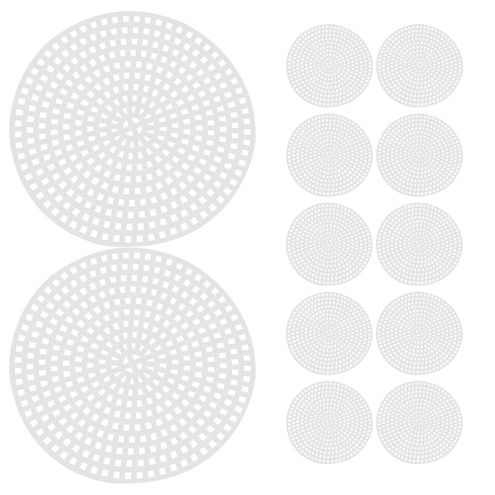 White Plastic DIY Grid Sheets for Crafting 12 Pieces Embroidery Hoop ...