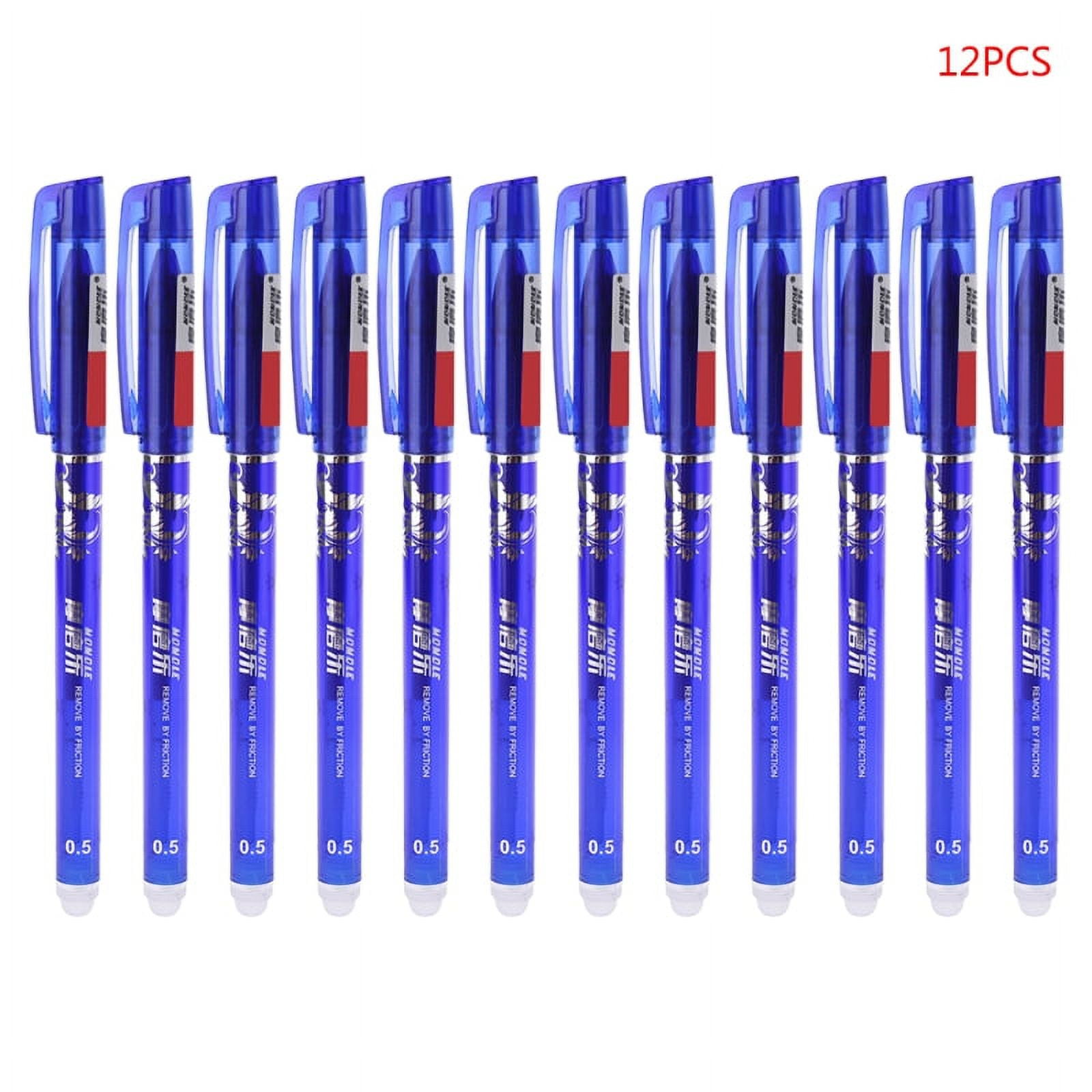 12Pcs Creative Magic Erasable Gel Pens Blue Ink, 0.5mm, School Supplies ...