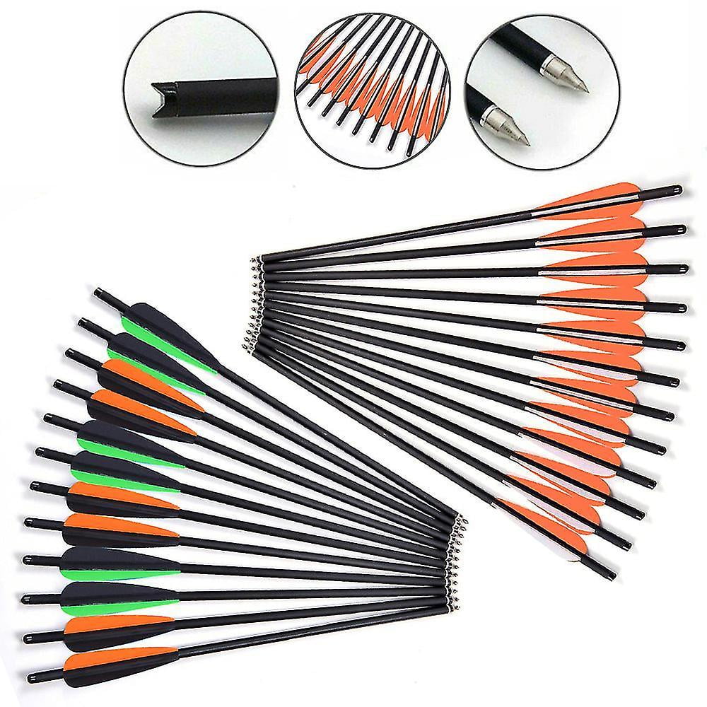 12Pcs Crossbow Arrows Crossbow Bolts 20 inch Hunting Archery Crossbow ...