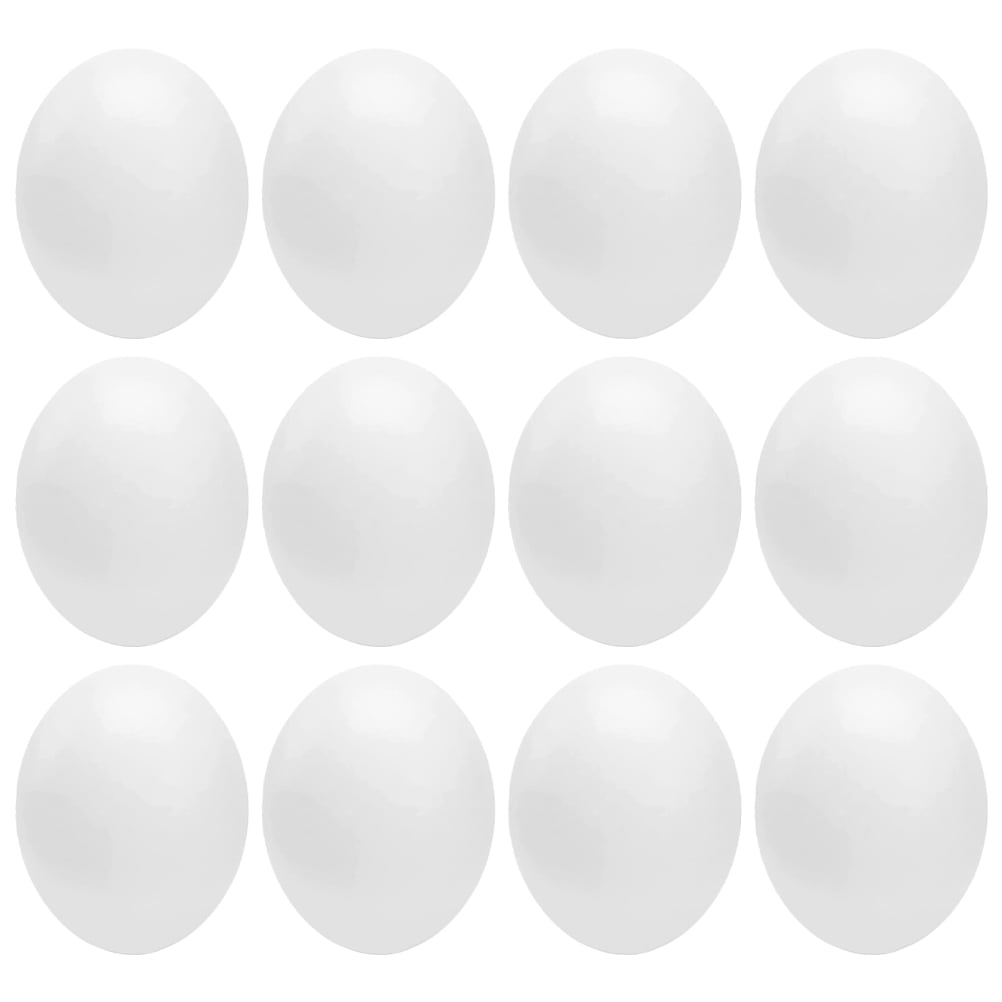 12Pcs Delicate Simulated Eggs Multi-function Plastic Eggs Household Egg ...