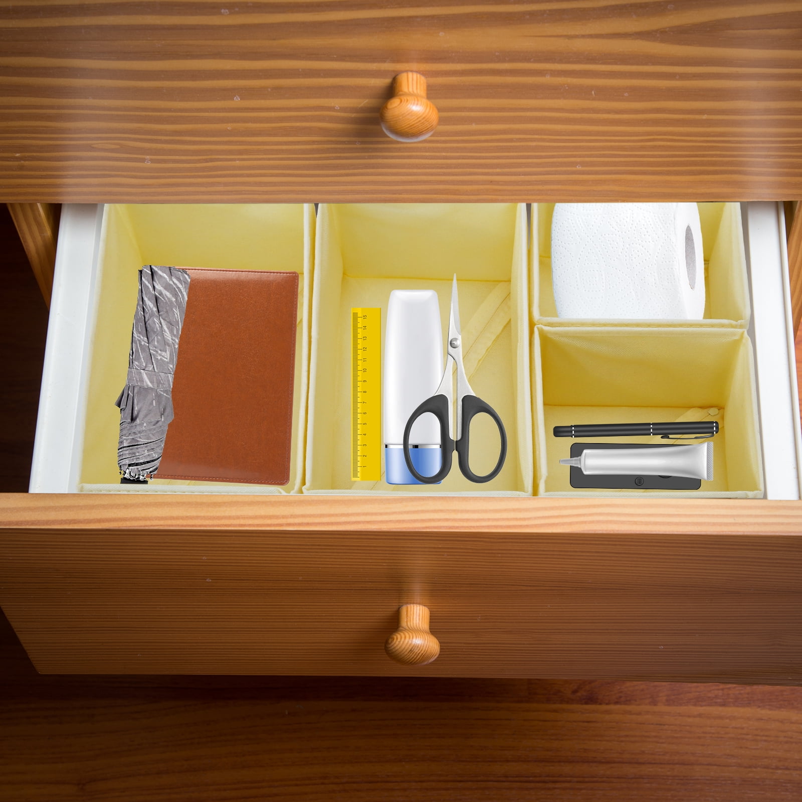 12Pcs Drawer Organizers for Nursery Bedroom Closet Versatile Foldable ...