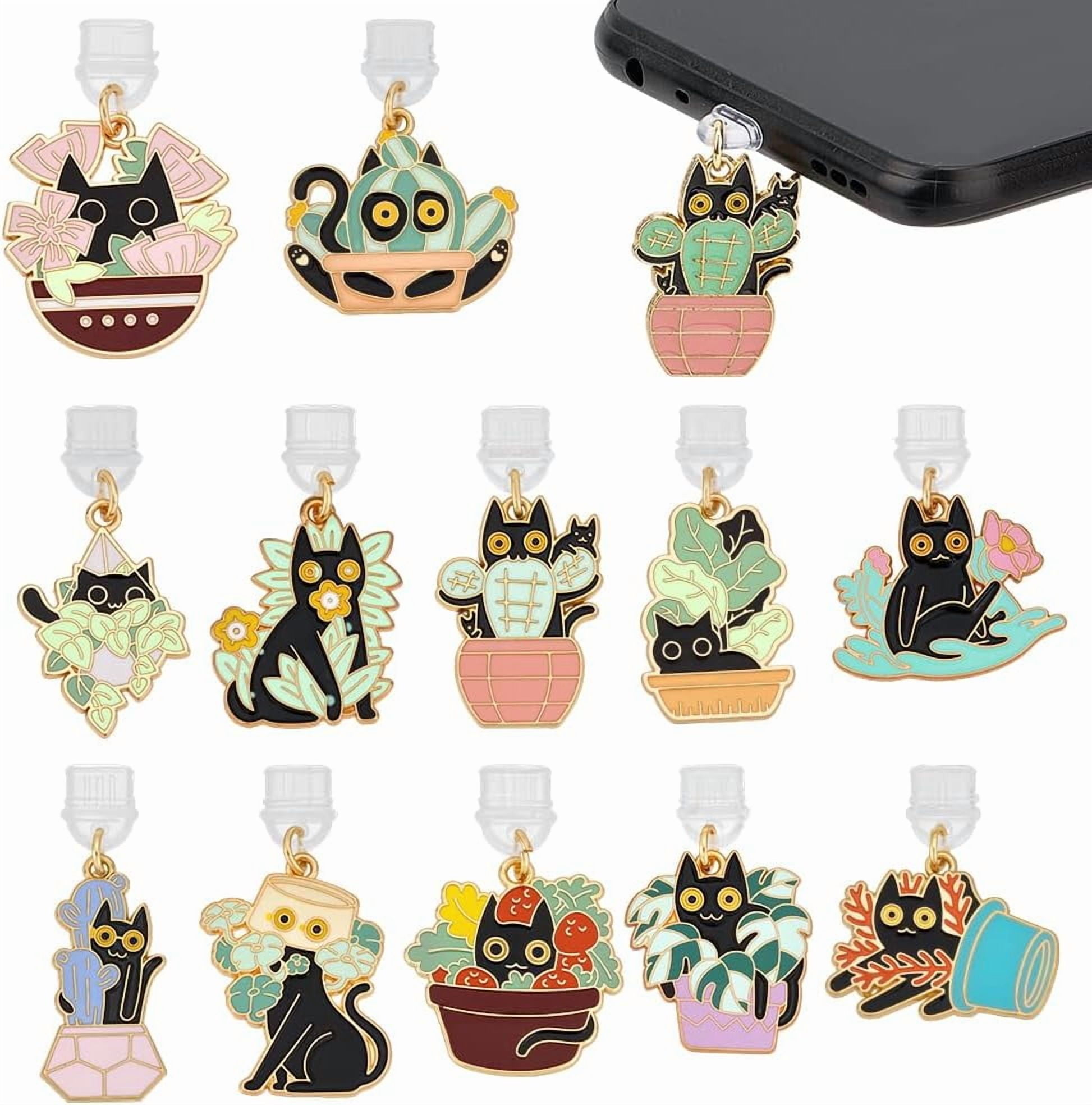 12Pcs Dust Plug Charms Mobile Dustproof Plugs Type C Anti Dust Plug ...