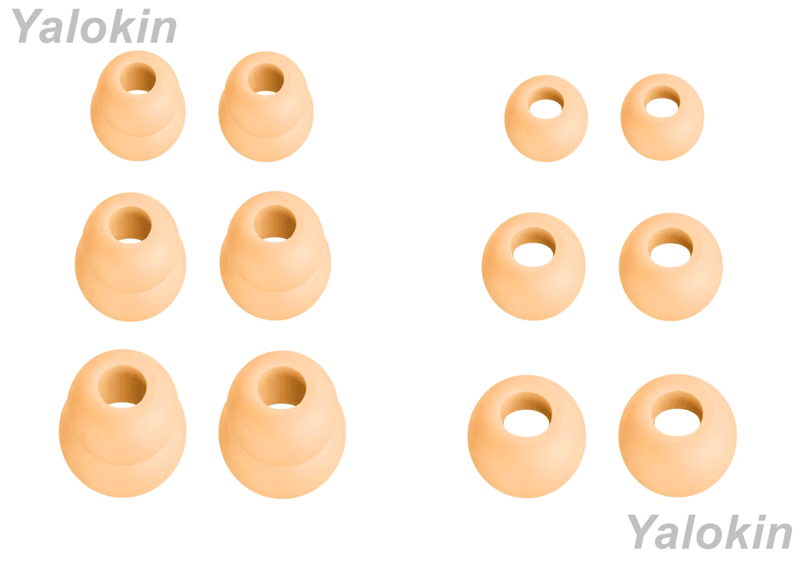 12Pcs Eartips For Anker Soundcore Life P3I P2 Dot2 - Light Peach ...