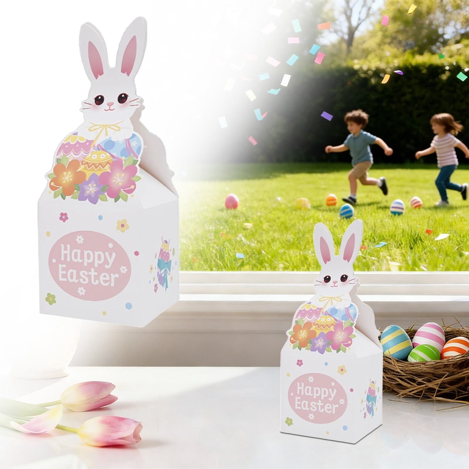 12Pcs Easter Bunny Treat Boxes – Cute Rabbit Design for Easter Gifts ...