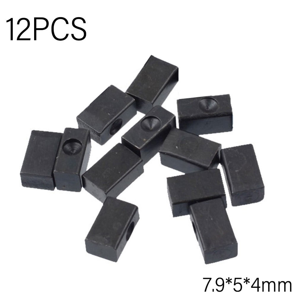 12Pcs Electric Guitar Tremolo Bridge Saddle String Clamp Locking Metal ...