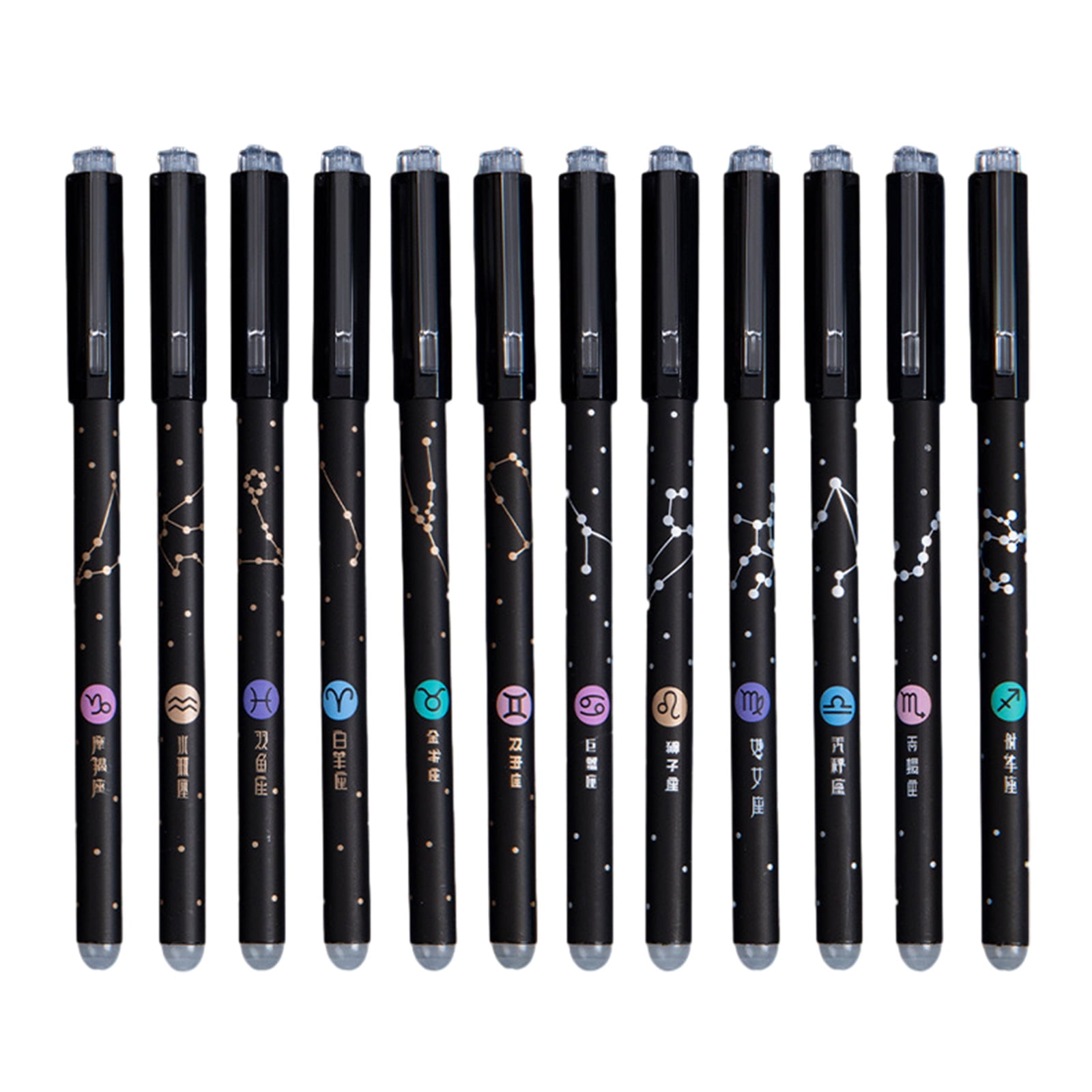 12Pcs Erasable Gel Pen 0.5mm Fine Point Cartoon Gel Pen Refillable ...