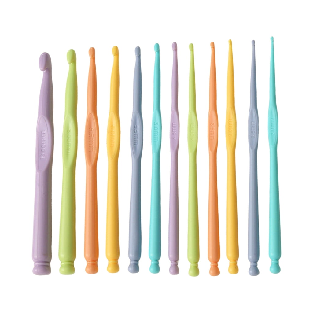 12Pcs Ergonomic Handle Crochet Hook 2.0mm-10mm Ergonomic Crochet Needle ...