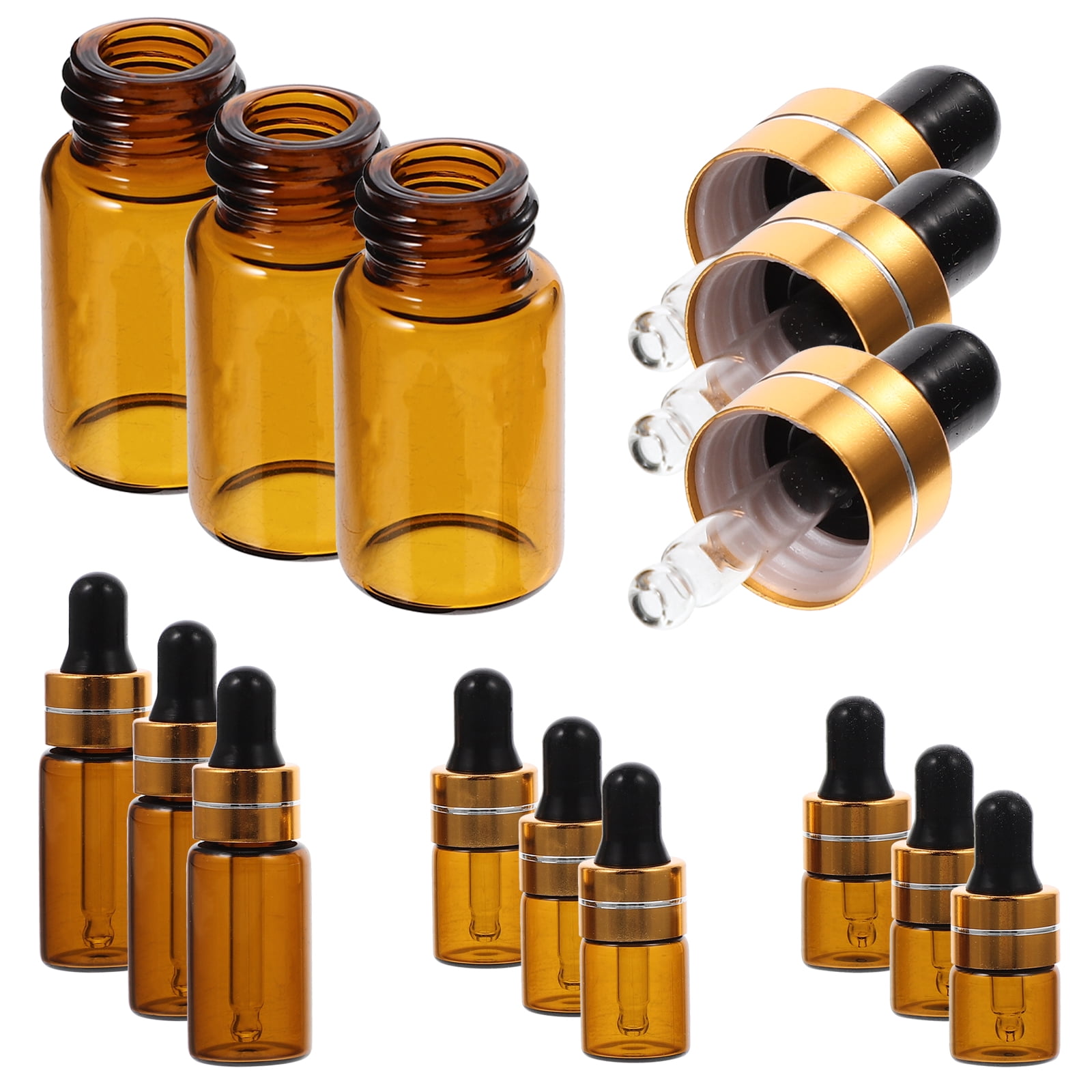 12Pcs Essential Oil Bottles Small Dropper Bottles Perfume Dropper ...