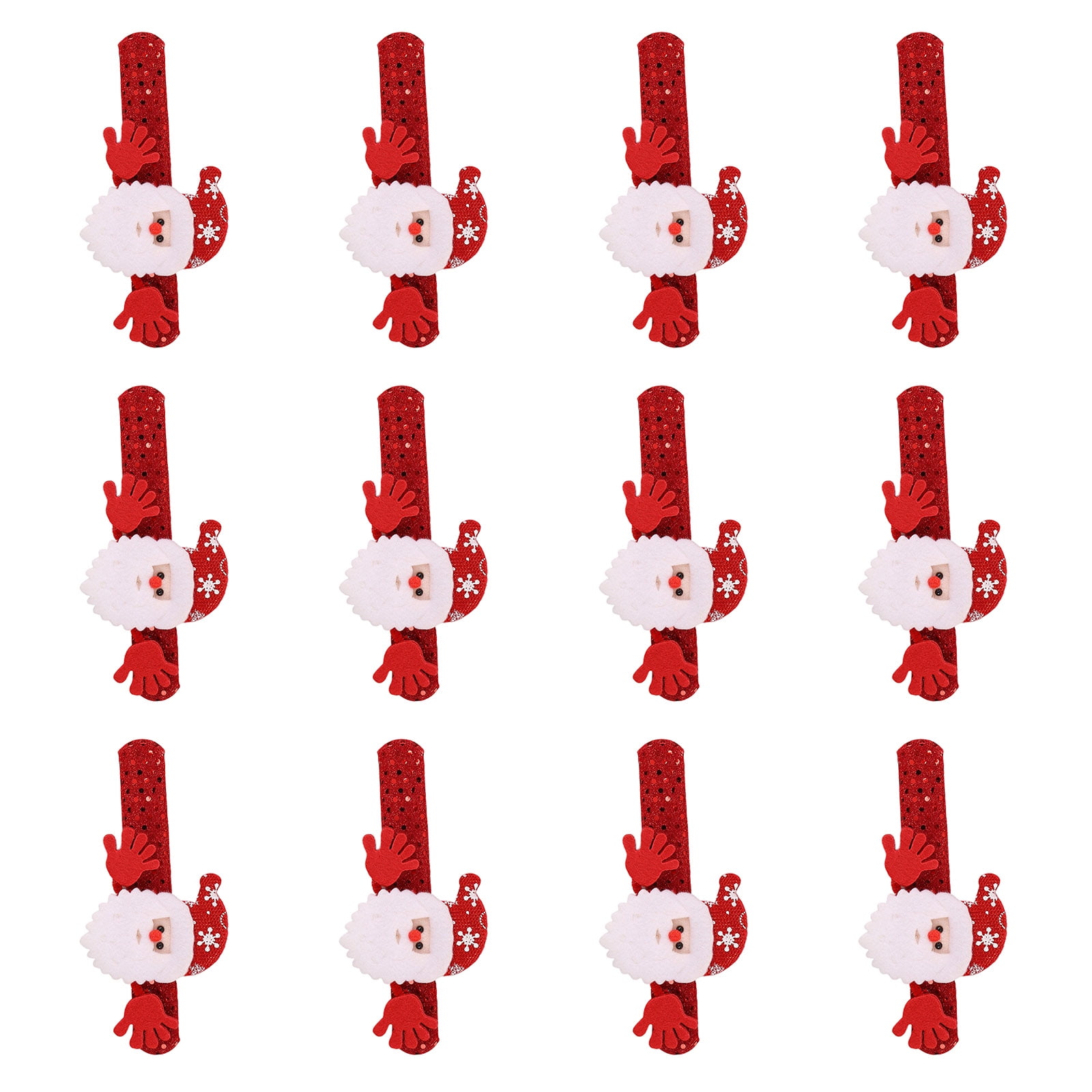12Pcs Festive Slap Bracelets Soft Holiday Wristbands For Children ...