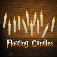 15PCS Floating Flameless Candles with Remote Warm Light Magic Battery ...