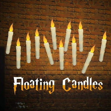 15PCS Floating Flameless Candles with Remote Warm Light Magic Battery ...