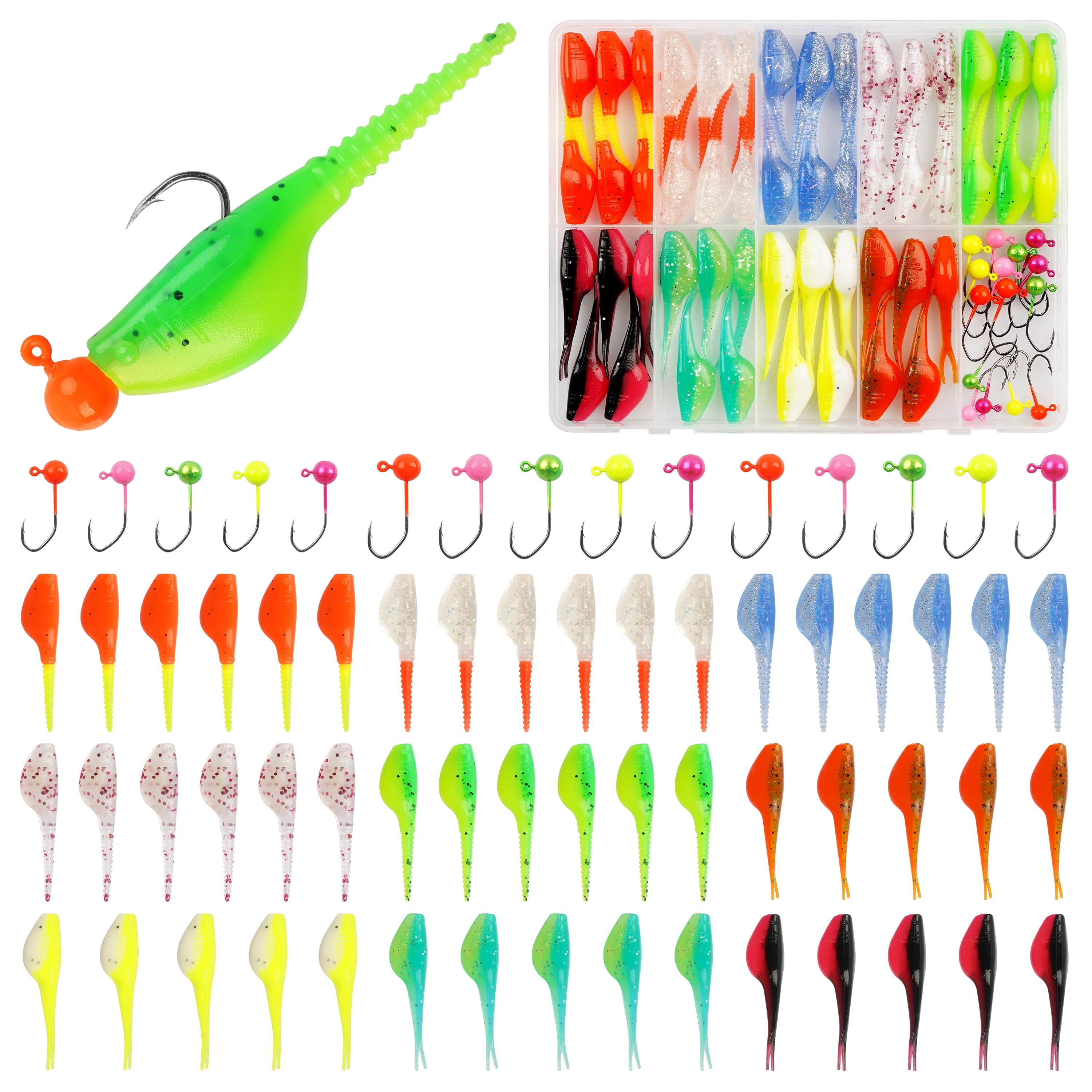 12Pcs Floating Sea Urchin Soft Lure, Soft Plastic Fishing Lures ...