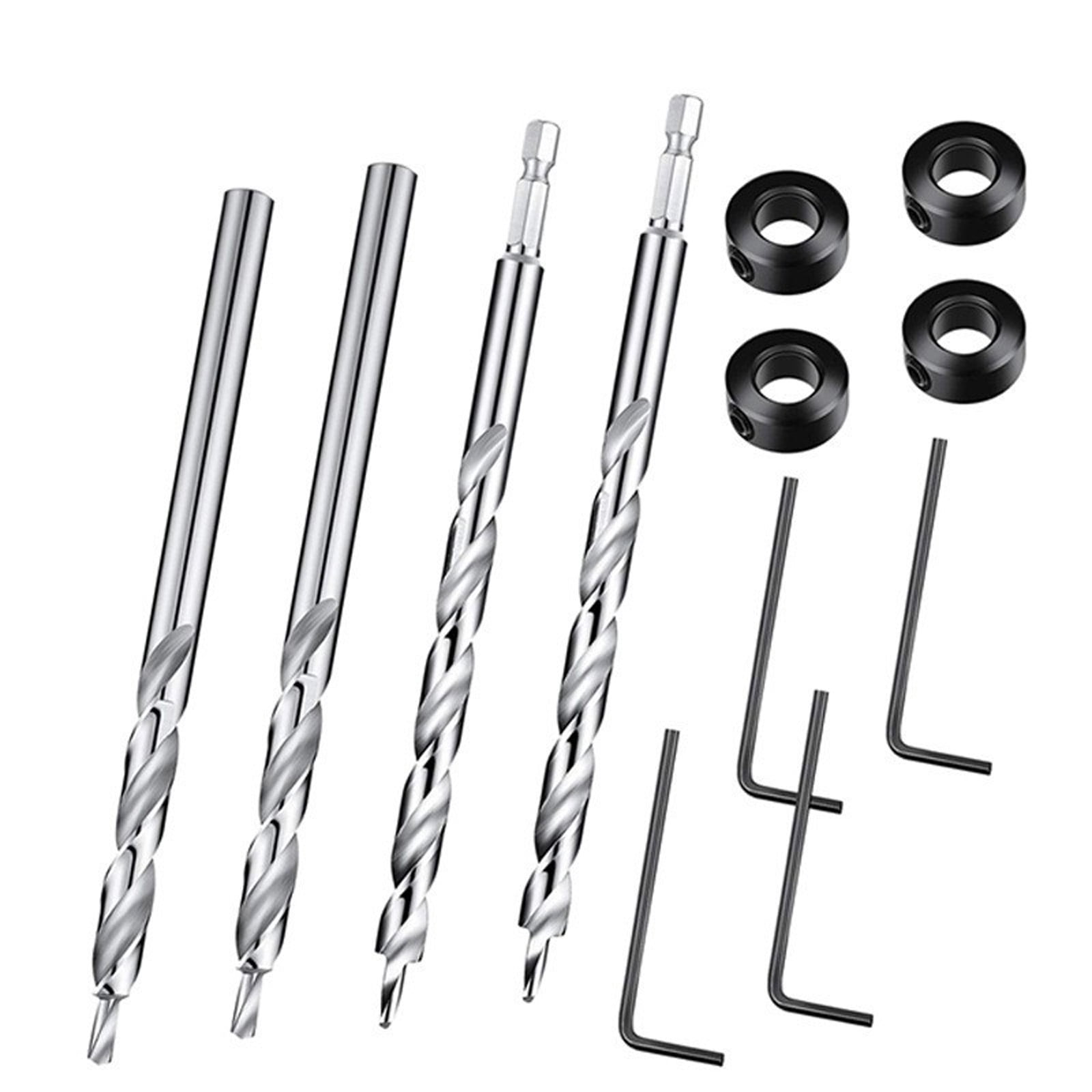 12Pcs Four Slot Round Shank Drill Bit Stainless Steel Twist Drilling ...