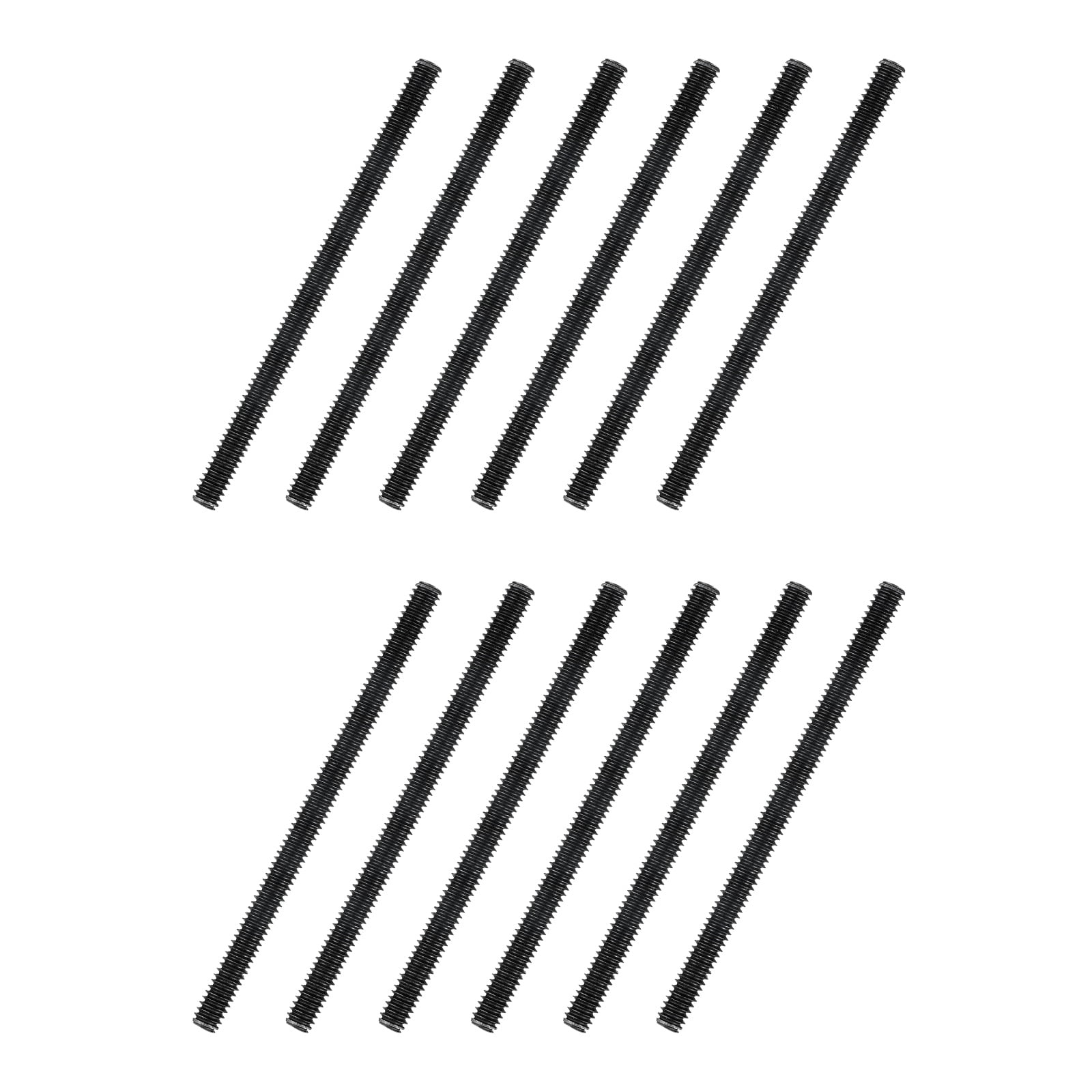 12Pcs Fully All Threaded Rod, 1/4" Thread 20 Pitch 4" Length Carbon ...