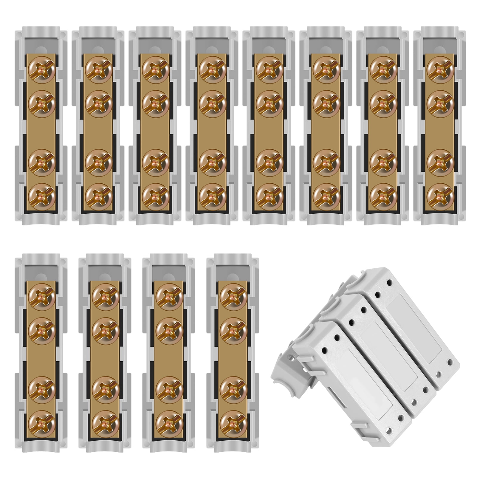 12Pcs Gauge Wire Connector Nut Kit 6 AWG/10 AWG Brass Wiring Connection ...