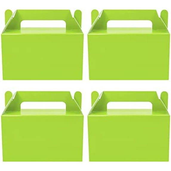 12Pcs Green Gable Gift Boxes, 5.9'' Small Party Favor Treat Box, Goodie ...
