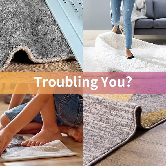 12Pcs Grippers for Rugs, Non Slip Double Sided Carpet Stickers ...