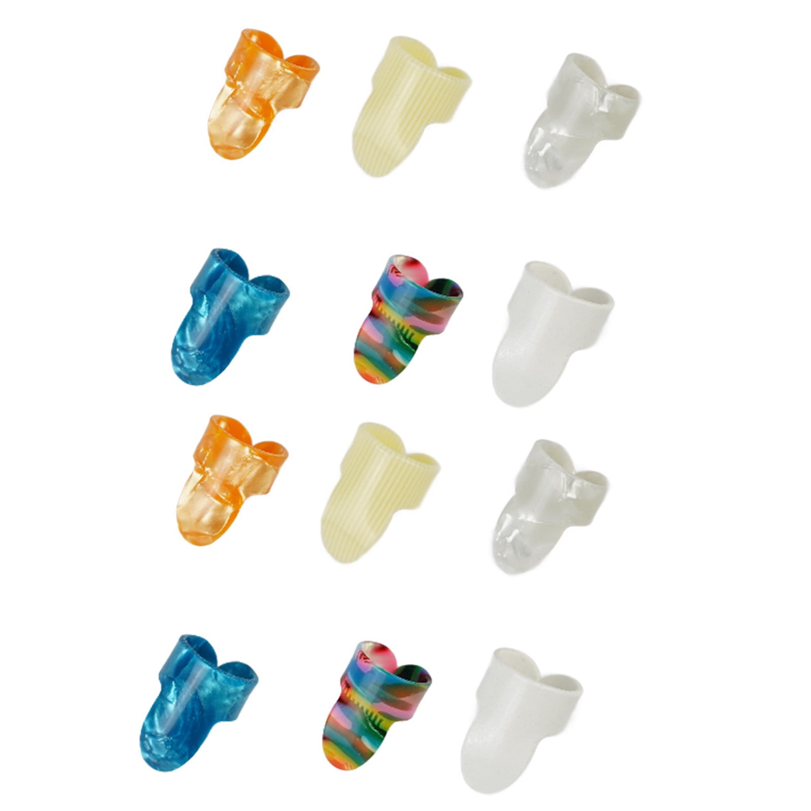 12Pcs Guitar Finger Picks Flat Thumbpicks Plectrums Picks for ...