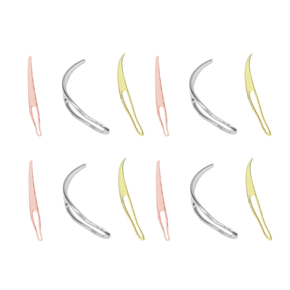 12Pcs Hair Extension Crochet Hook Wig Loop Needle Hook Interlock Needle ...