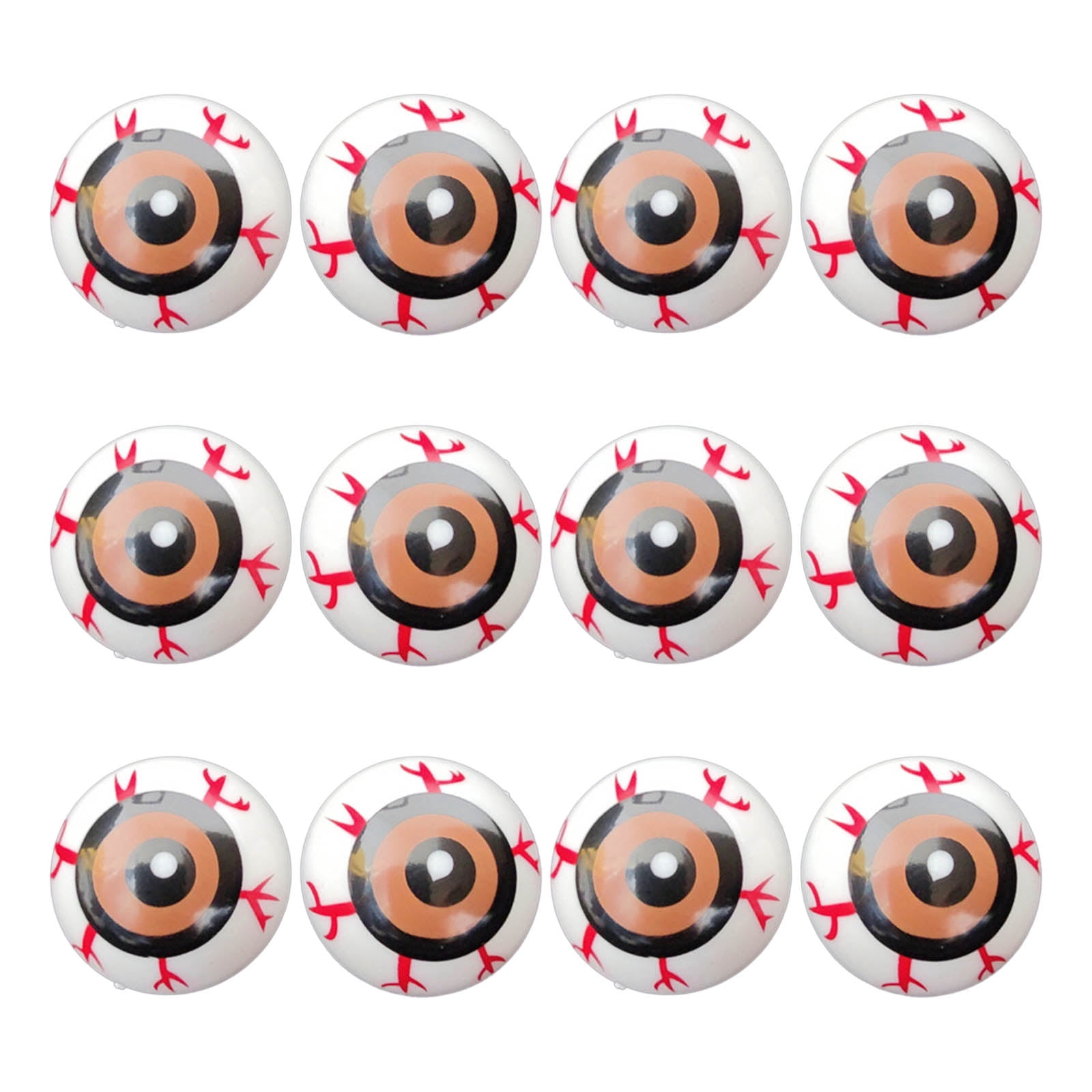 12Pcs Half Balls Halloween Theme Designs Decorations Balls for Kids ...