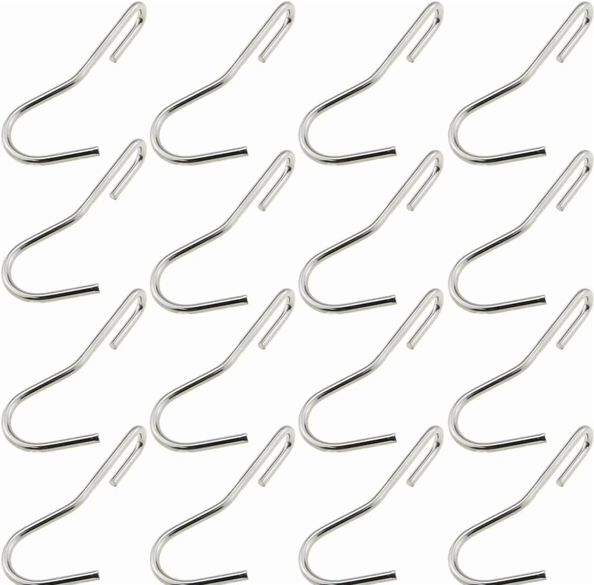 12Pcs Heavy Duty Stainless Steel Angled Pot S Hooks, Pot Rack Hooks for ...