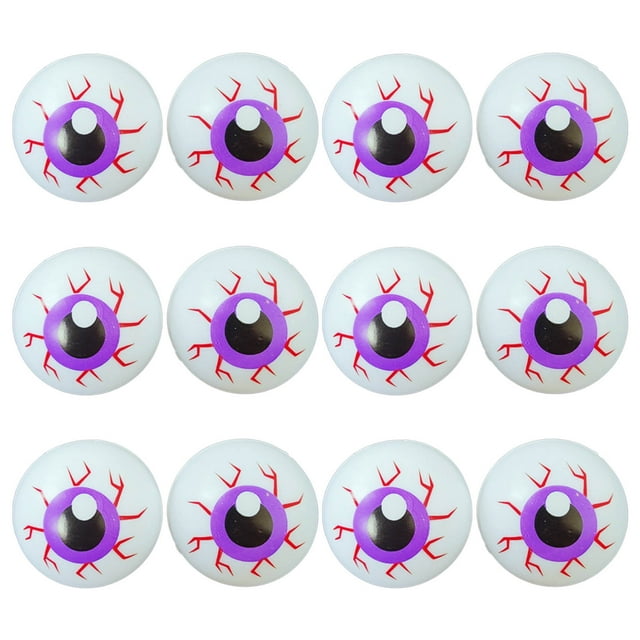 12Pcs Horror Eye Balls Halloween Party Horror Colorful Eyeballs ...