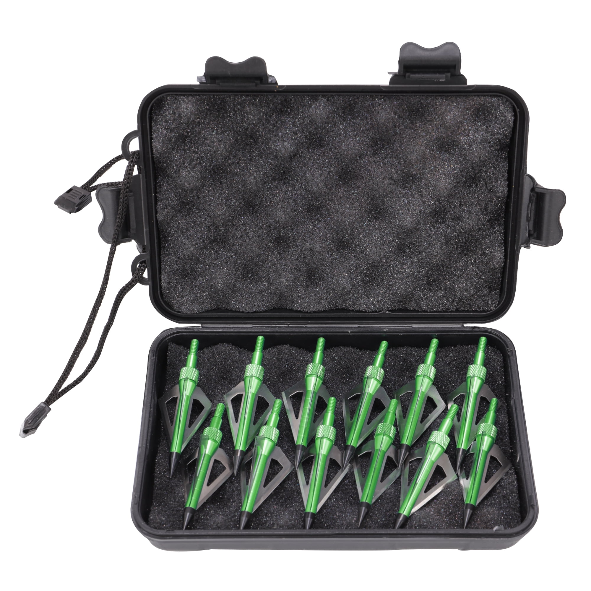 12Pcs Hunting Broadheads, 3 Blades Archery Broadheads 100 Grain ...