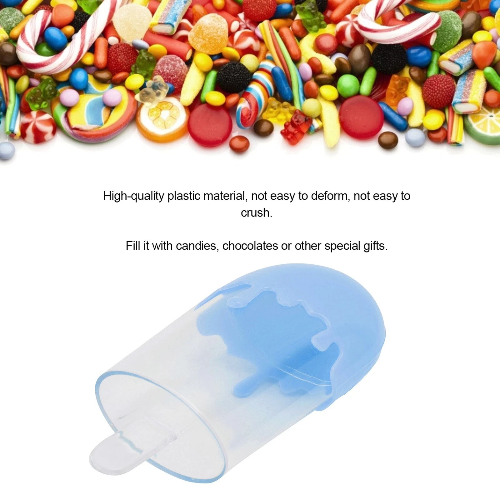 12Pcs Ice Cream Shape Candy Boxes Plastic Candy Containers Party Favor ...