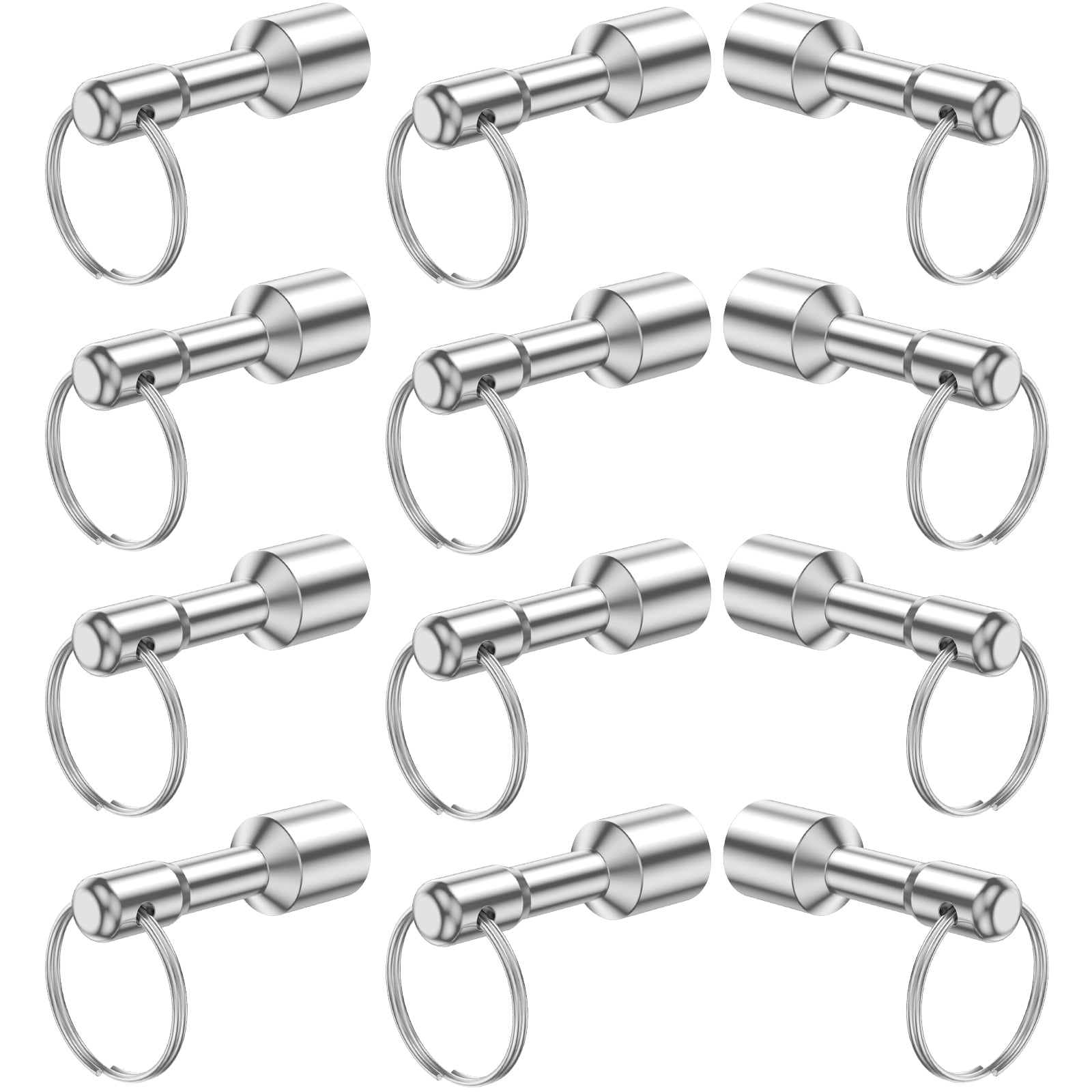 12Pcs Keychain Magnets Portable Keychain Pocket Magnets Small Magnetic ...