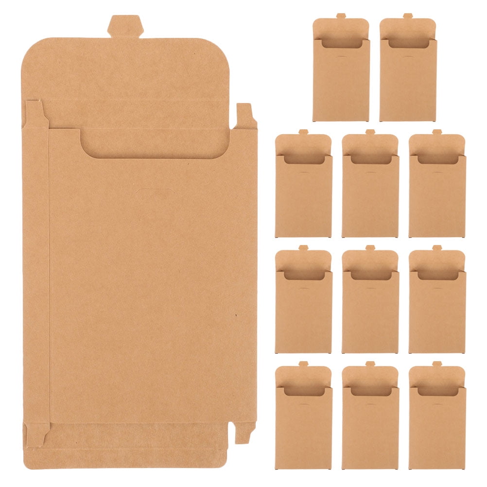 12Pcs Kraft Paper Packaging Boxes Multi-use Paper Boxes Card Packaging ...