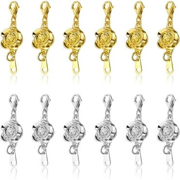 Qulltk Necklace Clasps and Closures 18K Gold and Silver Plated Bracelet ...