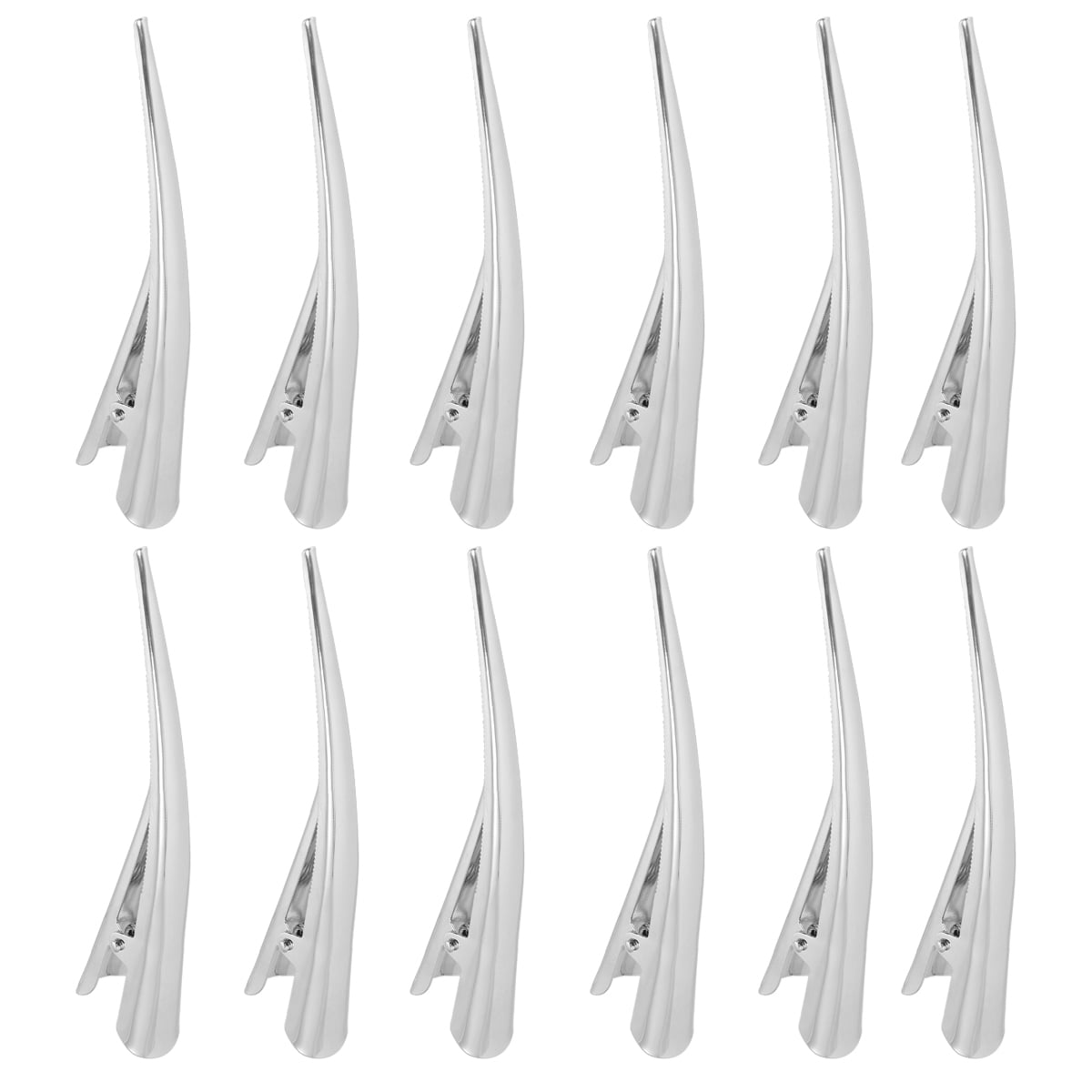 12Pcs Long Alligator Hair Clips Non-Slip Metal Barrettes for Thick Thin ...