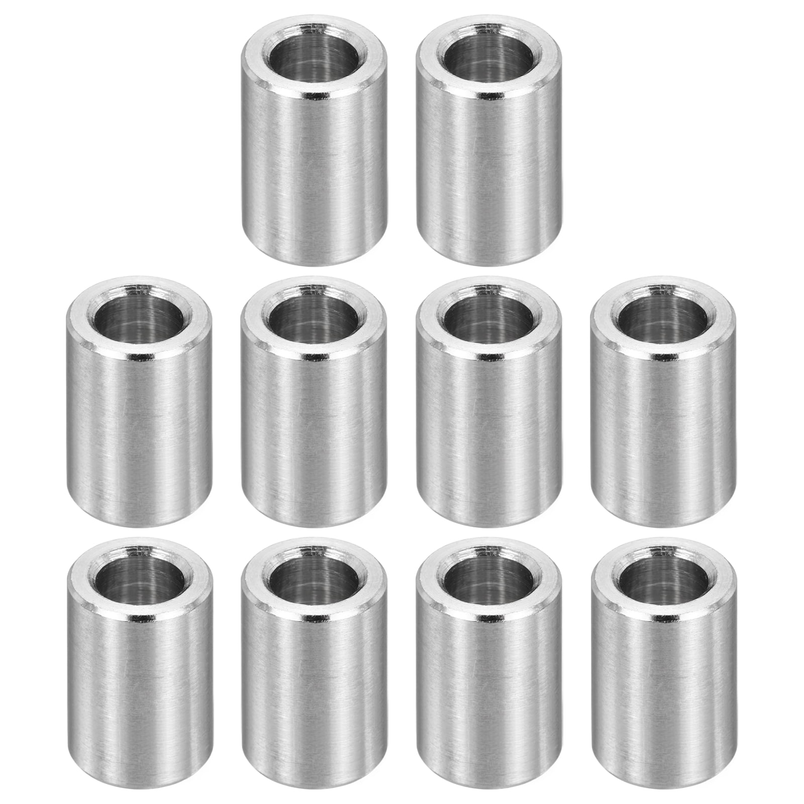 12Pcs M6 Stainless Steel Spacers Metal Spacer 6mm ID x 10mm OD x 15mm L ...