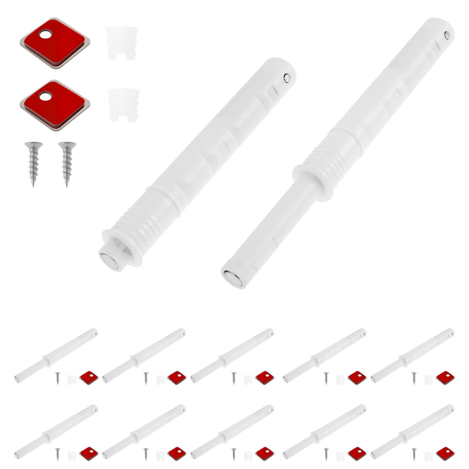 12Pcs Magnetic Push Latch Adjustable Push to Open Door Latch Hidden ...
