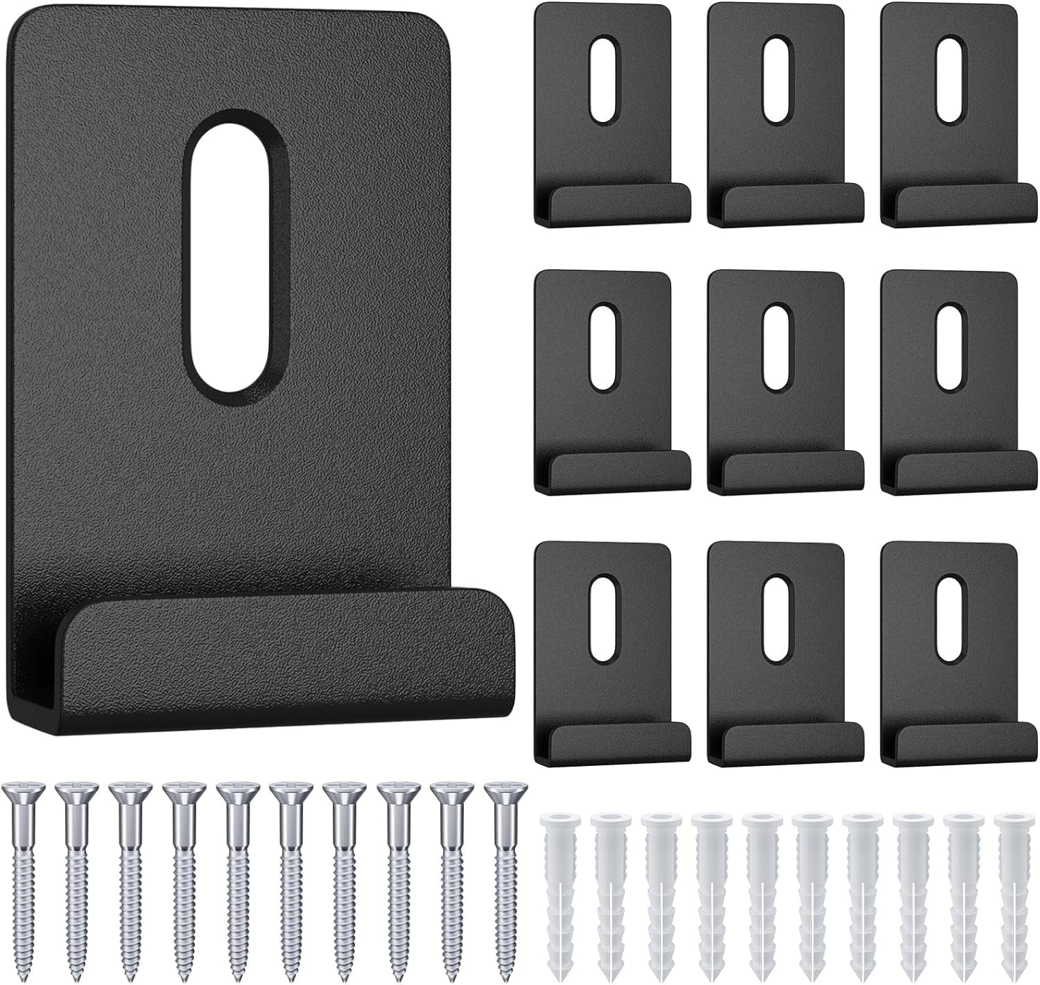 12Pcs Metal Mirror Clips Wide Channel Mirror Hanger Clip Kit Large ...