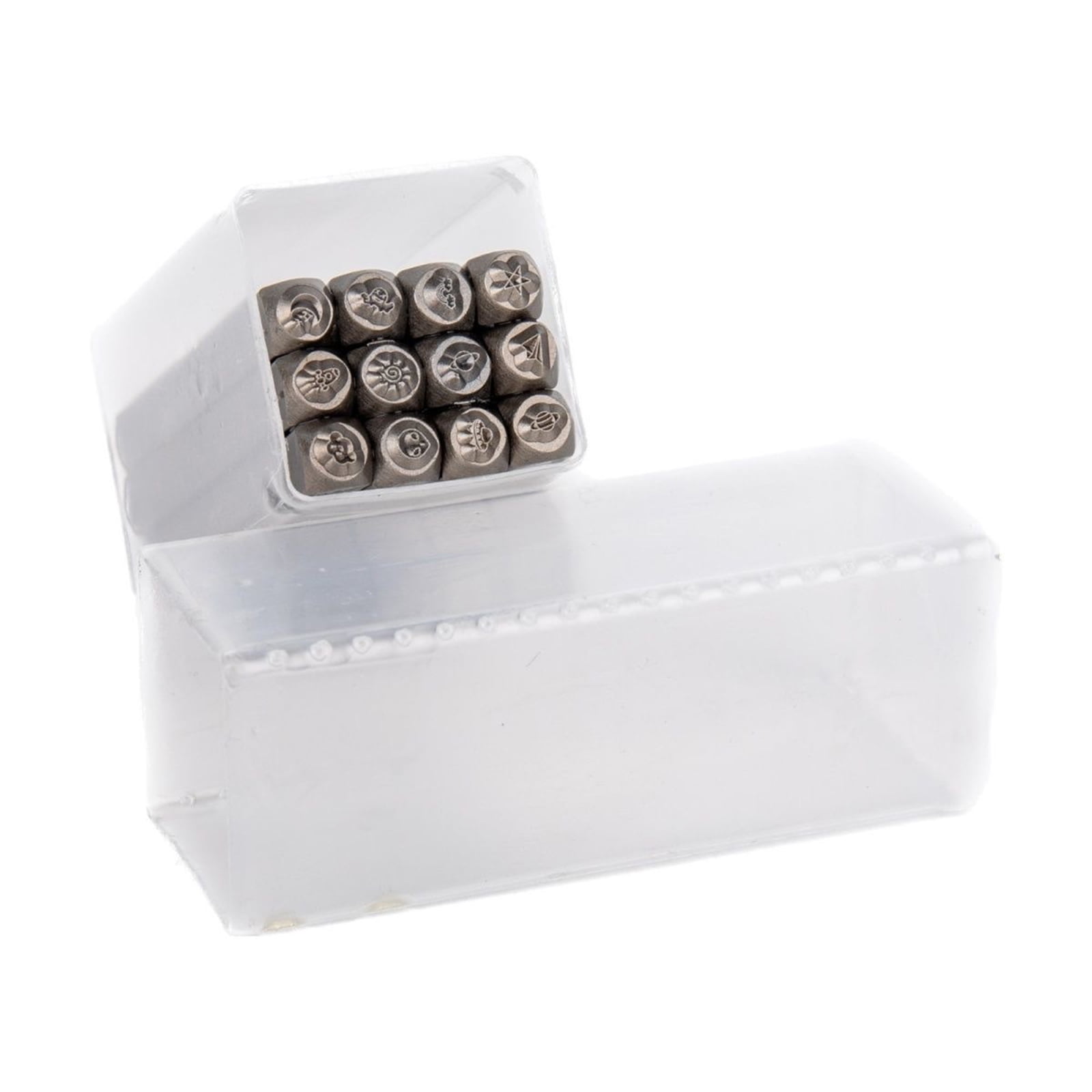 12Pcs Metal Stamping Tool Set 1/8'' (3mm), Steel Heart Set Leather ...