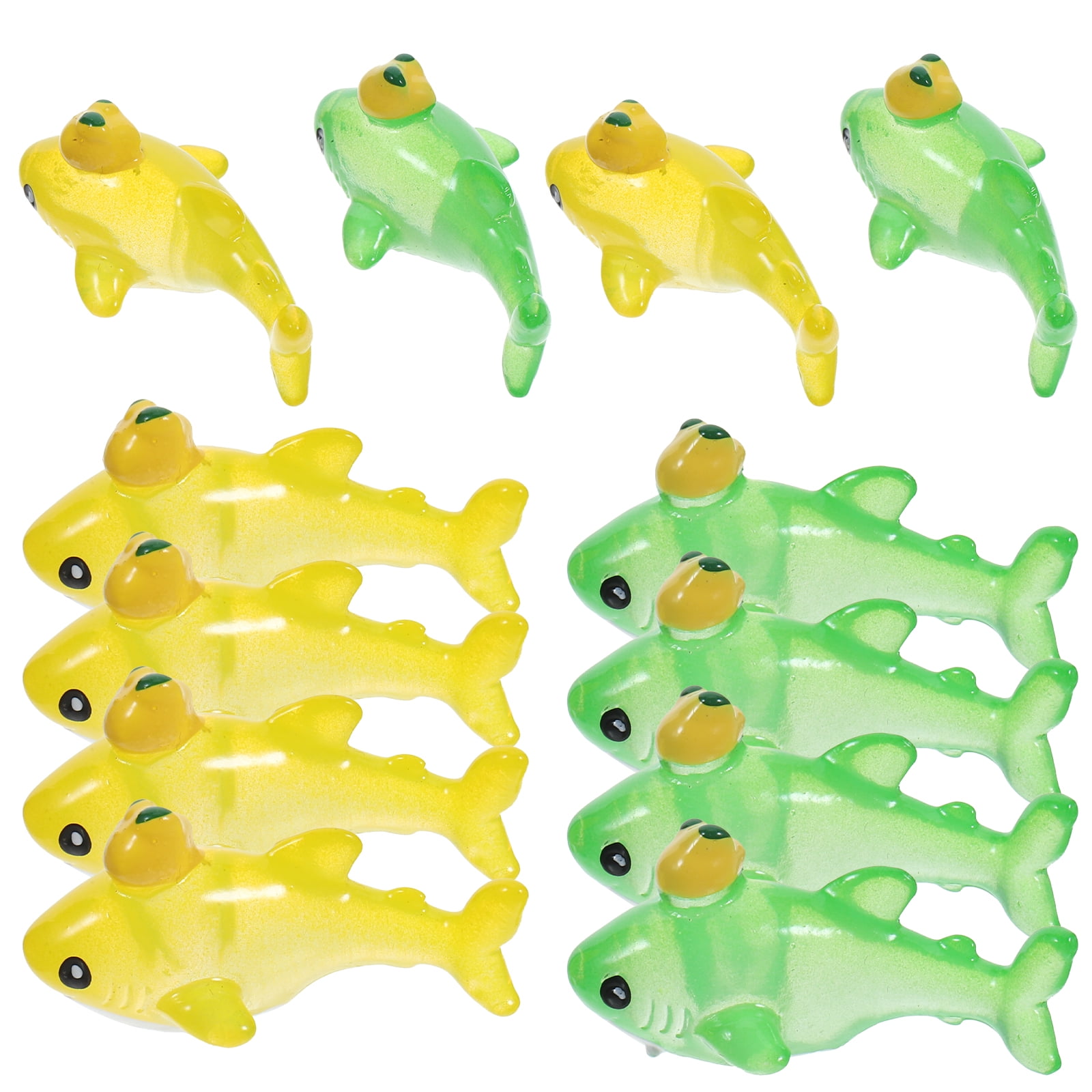 Raindrops Micro Shark Statue Design Mini Shark Figurines 12Pack ...
