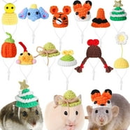 Mini Small Animals Hat with Adjustable Strap Lovely Hand Knitted Tiny ...