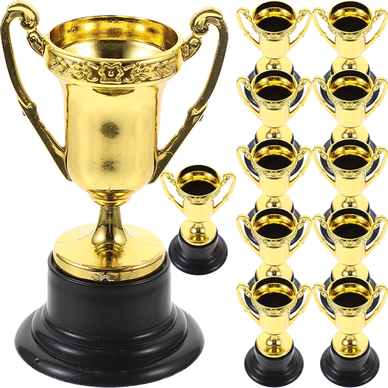 Mian 12Pcs Mini Reward Prizes Plastic Award Trophies Prize Cup Toy ...