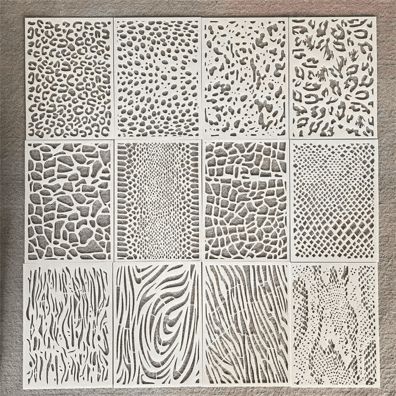 12Pcs Mixed Stencils for Painting, Art Stencils for Crafts Reusable ...