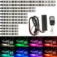 12Pcs Motorcycle RGB 120LED Multi-color Waterproof Under Glow Lights ...
